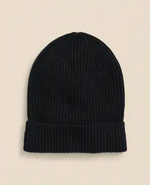 Brooks Brothers Merino Wool Cashmere Beanie - Black