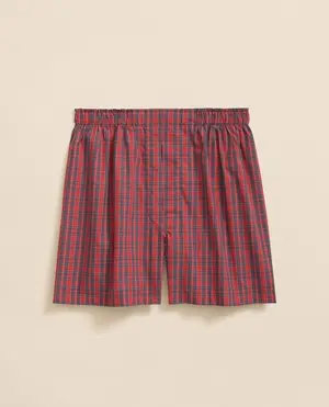 Brooks Brothers Cotton Broadcloth Royal Stewart Tartan Boxers | | 2xl Red