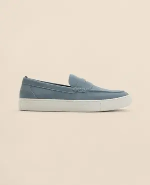 Brooks Brothers S Leather Slip-on Loafers - Blue