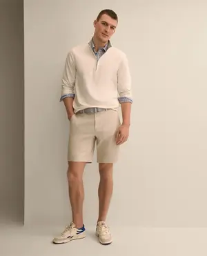 Brooks Brothers 9" Performance Series Stretch Shorts - Light Tan