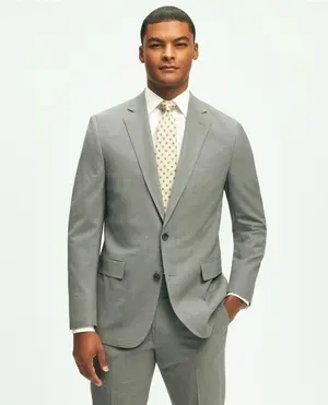 Brooks Brothers Explorer Collection Classic Fit Wool Pinstripe Suit Jacket - Grey