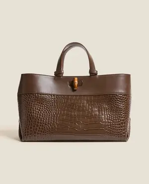 Brooks Brothers Pamela Munson Park Tote Bag - Brown