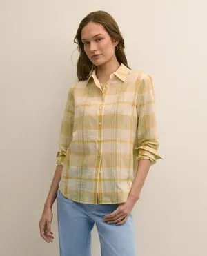Brooks Brothers Relaxed Cotton Madras Shirt - Multicolor