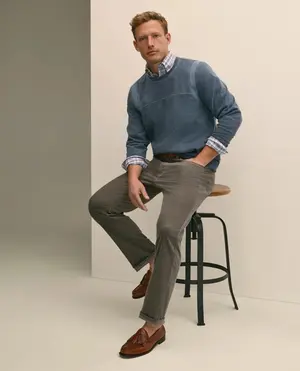 Brooks Brothers Brooks Brothers Cotton 5-Pocket Corduroy Pants Grey