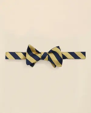 Brooks Brothers Stripe Bow Tie - Navy