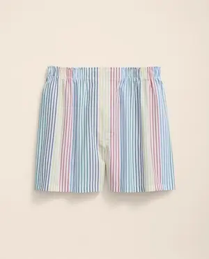 Brooks Brothers Cotton Broadcloth Archive Stripe Boxers | 2xl Multicolor
