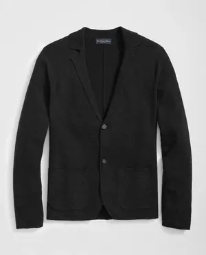 Brooks Brothers Ultimate Merino Wool Sweater Blazer - Charcoal