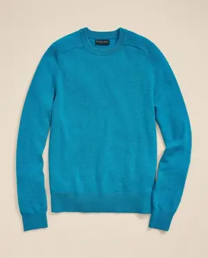 Brooks Brothers BROOKS BROTHERS 3-Ply Cashmere Sweater Blue/teal