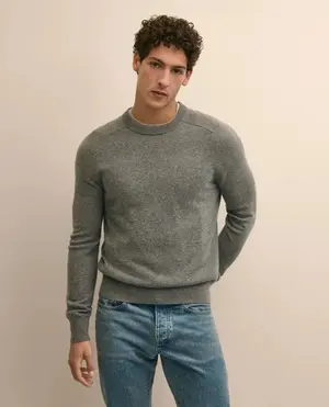 Brooks Brothers 3-ply Cashmere Sweater - Grey