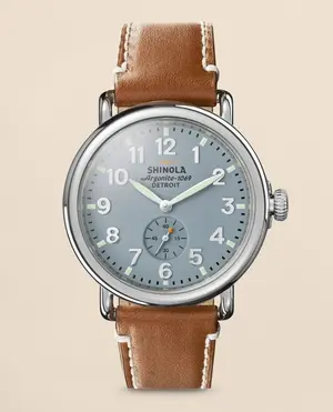 Brooks Brothers S Shinola Runwell Watch - Tan