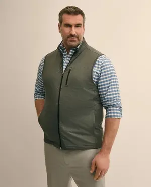 Brooks Brothers Performance Series Full-zip Vest - Grey