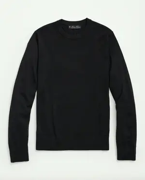 Brooks Brothers Ultimate Merino Wool Crewneck Sweater | | Large - Black