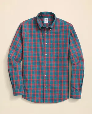 Brooks Brothers Friday Shirt, Poplin Stewart Tartan | Xs Multicolor