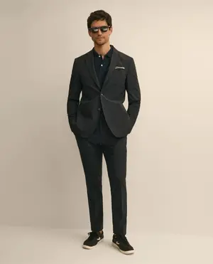 Brooks Brothers S Performance Series Suit Pants - Black