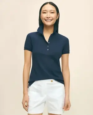 Brooks Brothers Supima Cotton Pique Polo Shirt - Navy