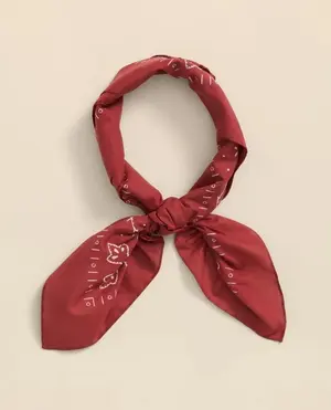 Brooks Brothers S Cotton Bandana Print Neckerchief Tie - Red