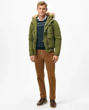 Brooks Brothers Down Bomber Jacket
