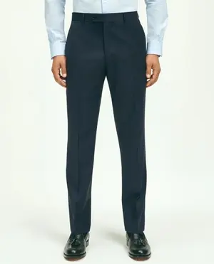 Brooks Brothers Slim Fit Wool 1818 Dress Pants - Navy