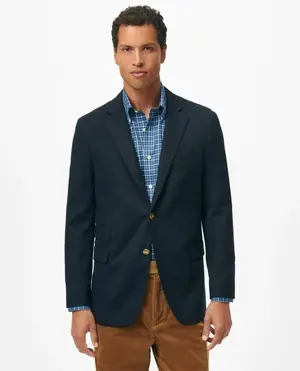 Brooks Brothers Classic Fit Cashmere Fit 1818 Blazer - Navy