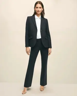 Brooks Brothers The Essentials Stretch Wool Jacket - Black