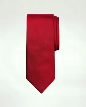 Brooks Brothers Solid Rep Tie | | Regular Red