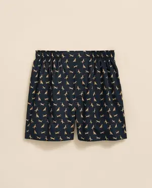 Brooks Brothers Cotton Broadcloth Dog & Frisbee Boxers | | Small - Navy