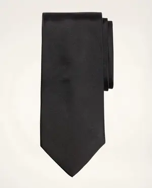 Brooks Brothers Formal Silk Satin Tie - Black
