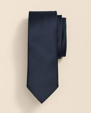 Brooks Brothers S Formal Silk Satin Tie - Navy