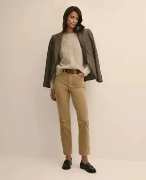 Brooks Brothers Five-pocket Corduroy Pants - Light Beige
