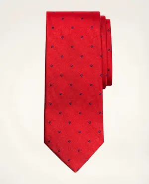 Brooks Brothers Dot Rep Tie - Red