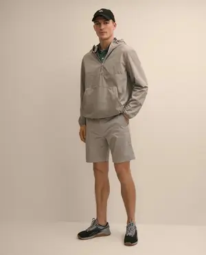 Brooks Brothers Performance Series Water-repellent Hooded Anorak Jacket - Grey