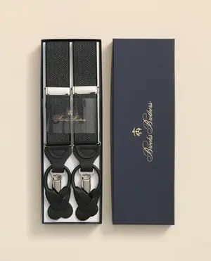 Brooks Brothers S Herringbone Suspenders Shoes - Multicolor