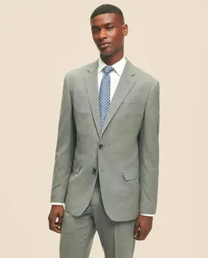 Brooks Brothers Explorer Collection Slim Fit Wool Suit Jacket - Grey