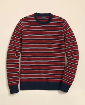 Brooks Brothers Merino-wool Blend Bb#2 Stripe Sweater | | Small