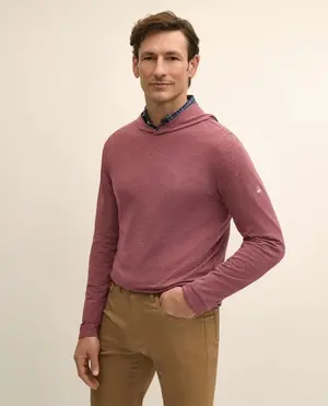 Brooks Brothers Performance Hoodie - Dark Red