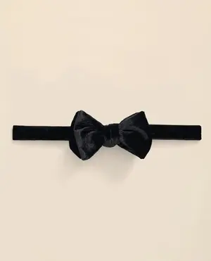 Brooks Brothers S Formal Silk Blend Velvet Bow Tie - Black