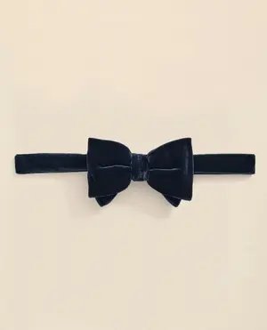 Brooks Brothers S Formal Silk Blend Velvet Bow Tie - Navy