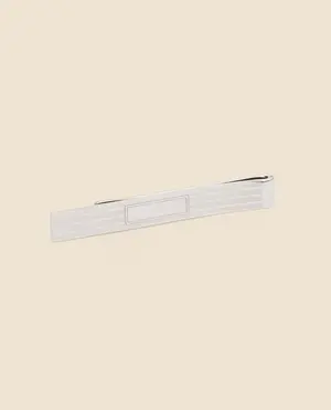 Brooks Brothers Sterling Engravable Rhodium-plated Tie Clip - Silver