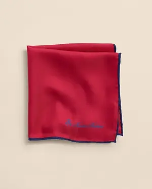 Brooks Brothers Silk Pocket Square | Red