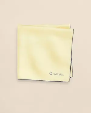 Brooks Brothers Silk Pocket Square | Yellow