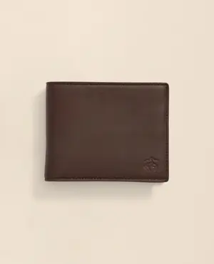 Brooks Brothers Lambskin Billfold - Brown
