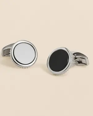 Brooks Brothers Agate Round Cufflinks Tie