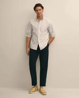 Brooks Brothers Brooks Brothers Washed Cotton Seersucker Pants Navy