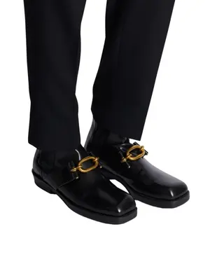 Balmain Sync Chelsea Boots In Glazed Leather