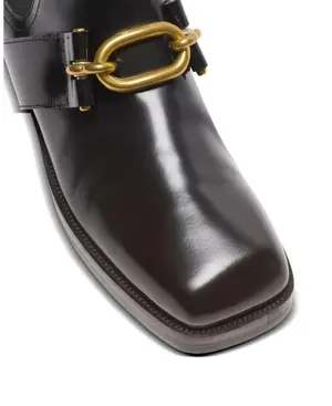 Balmain Sync Chelsea Boots In Glazed Leather