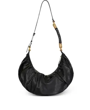 Balmain Hobo Bag In Calfskin Leather