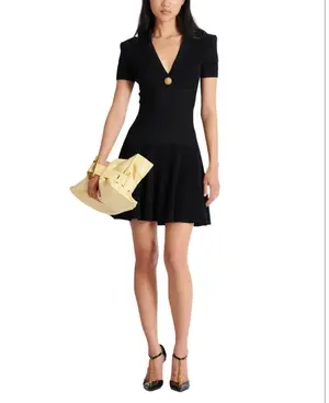 Balmain Short Flared Knit Dress