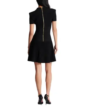 Balmain Short Flared Knit Dress