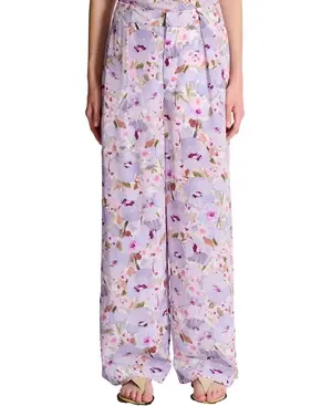 Balmain Printed Poppy Flower Trousers - Multicolor
