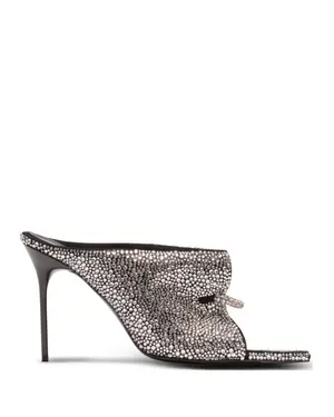 Balmain Embellished High Heel Mules